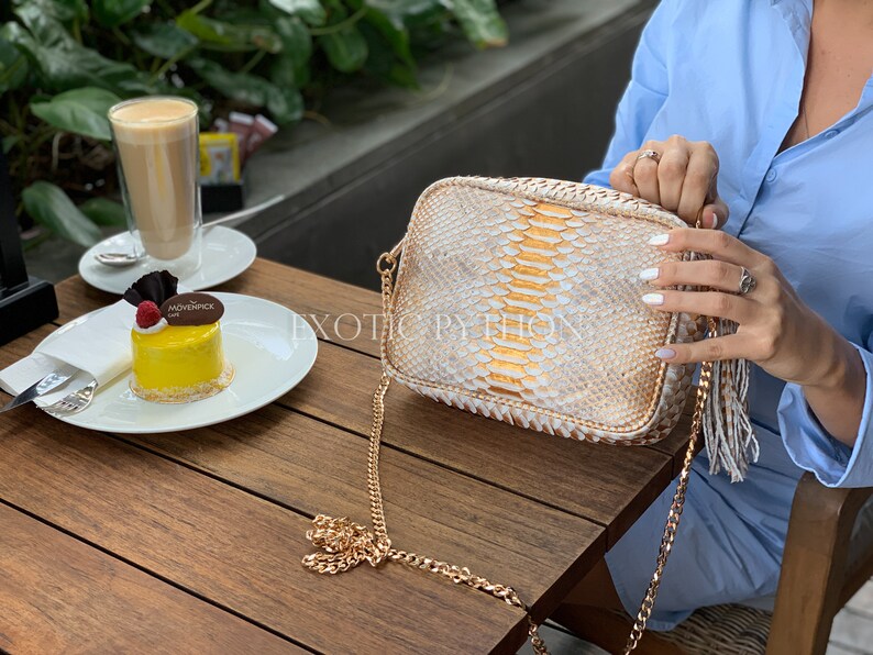 Snakeskin Purse Python Crossbody Bag Python Purse - Etsy