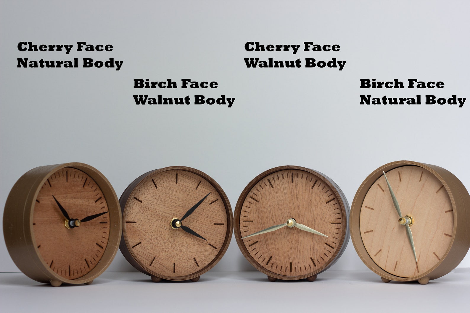 Customizable Small Wooden Clock Table Wooden Clock Mini - Etsy
