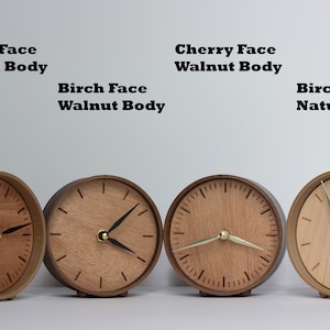 Customizable Small Wooden Clock | Table Wooden Clock | Mini Wooden ...