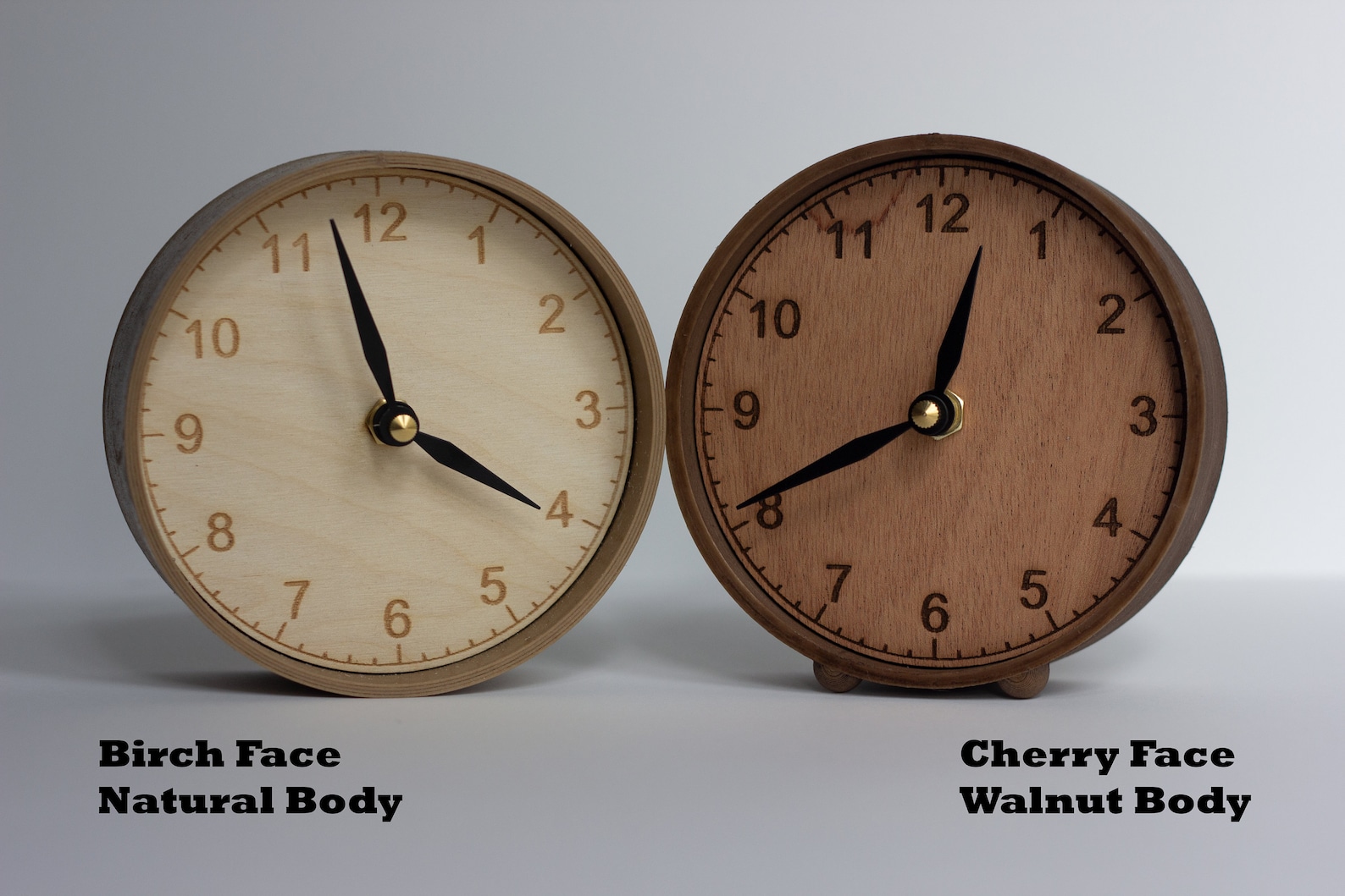 Customizable Small Wooden Clocks Wall Wooden Clock Mini - Etsy