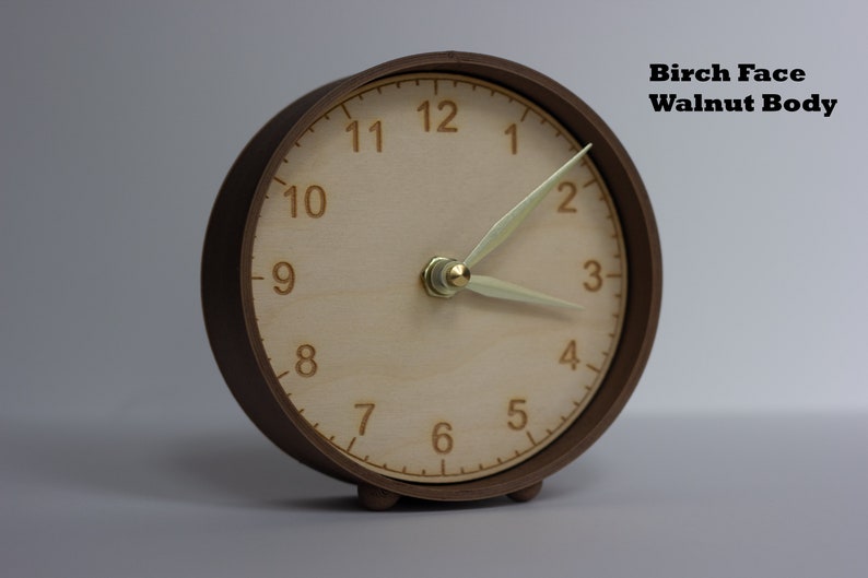 Customizable Small Wooden Clocks Wall Wooden Clock Mini - Etsy