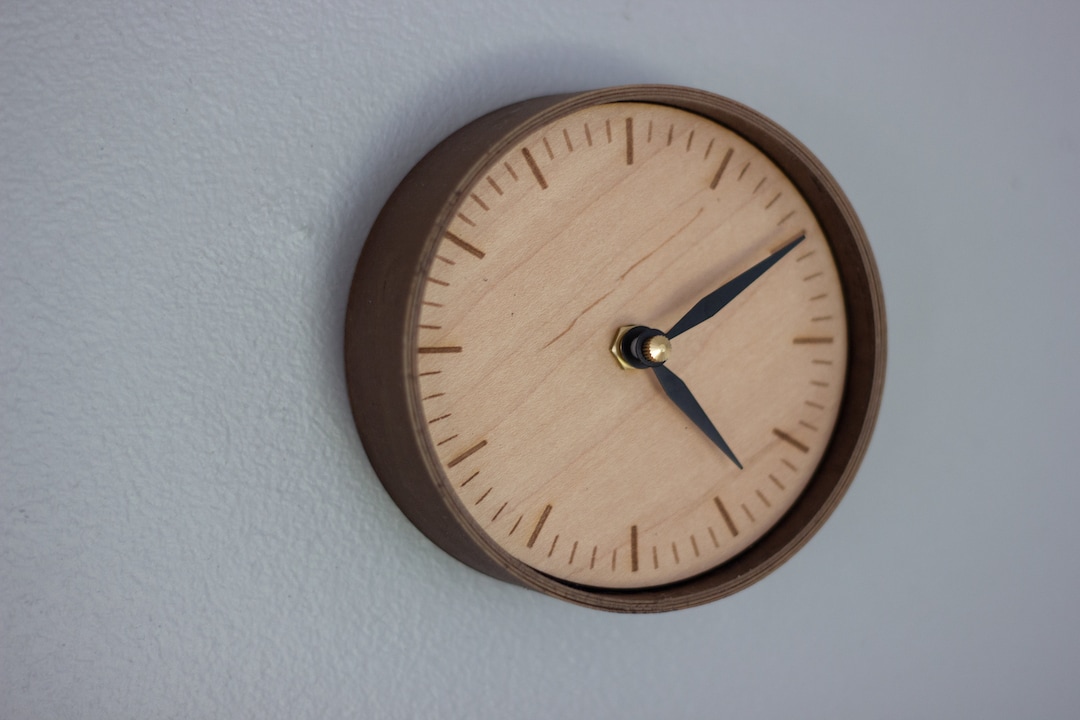 Customizable Small Wooden Clocks | Wall Wooden Clock | Mini Wooden ...