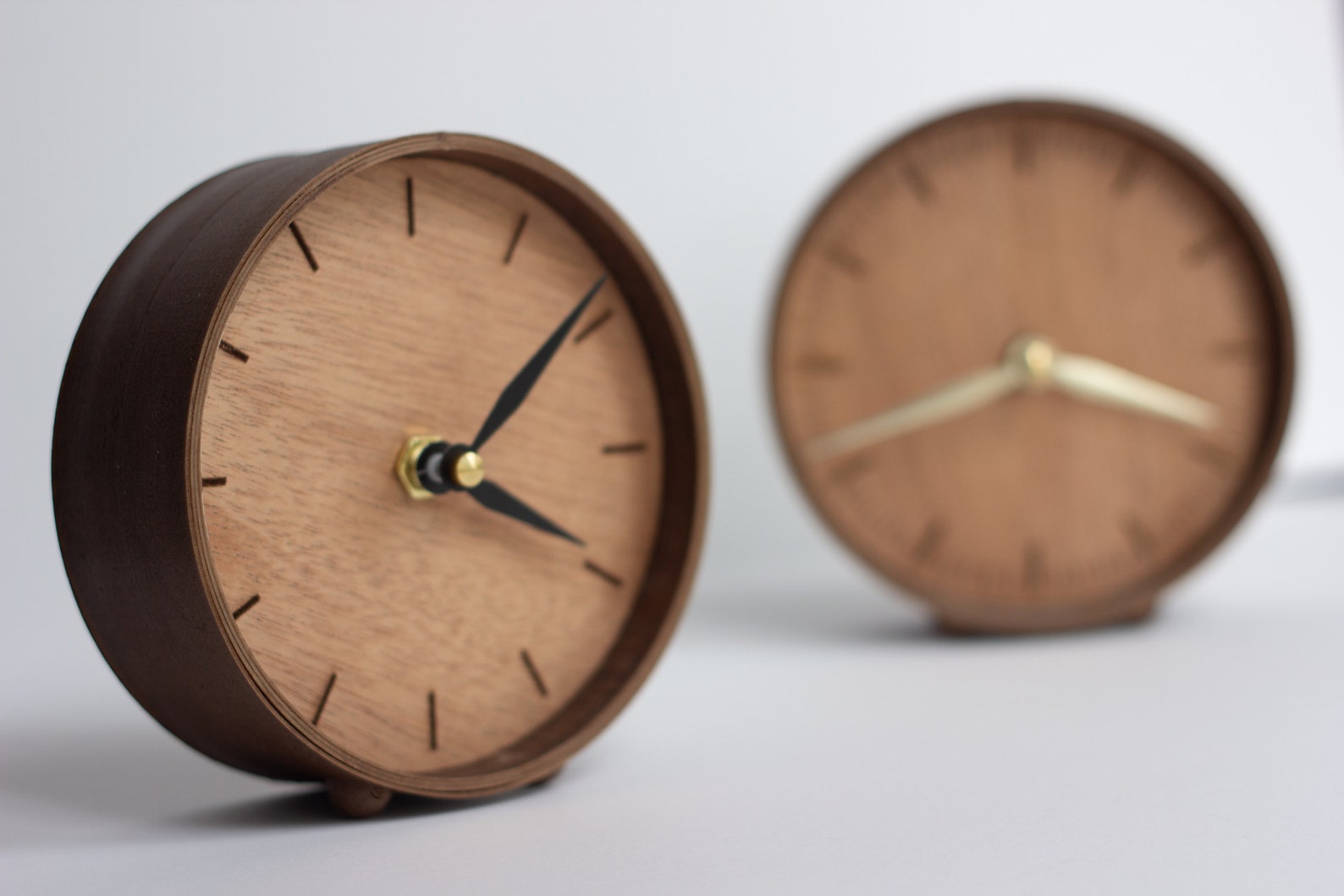 Customizable Small Wooden Clocks Wall Wooden Clock Mini - Etsy