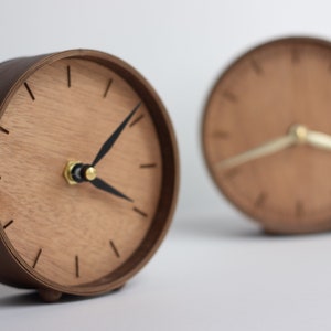 Customizable Small Wooden Clock | Table Wooden Clock | Mini Wooden ...
