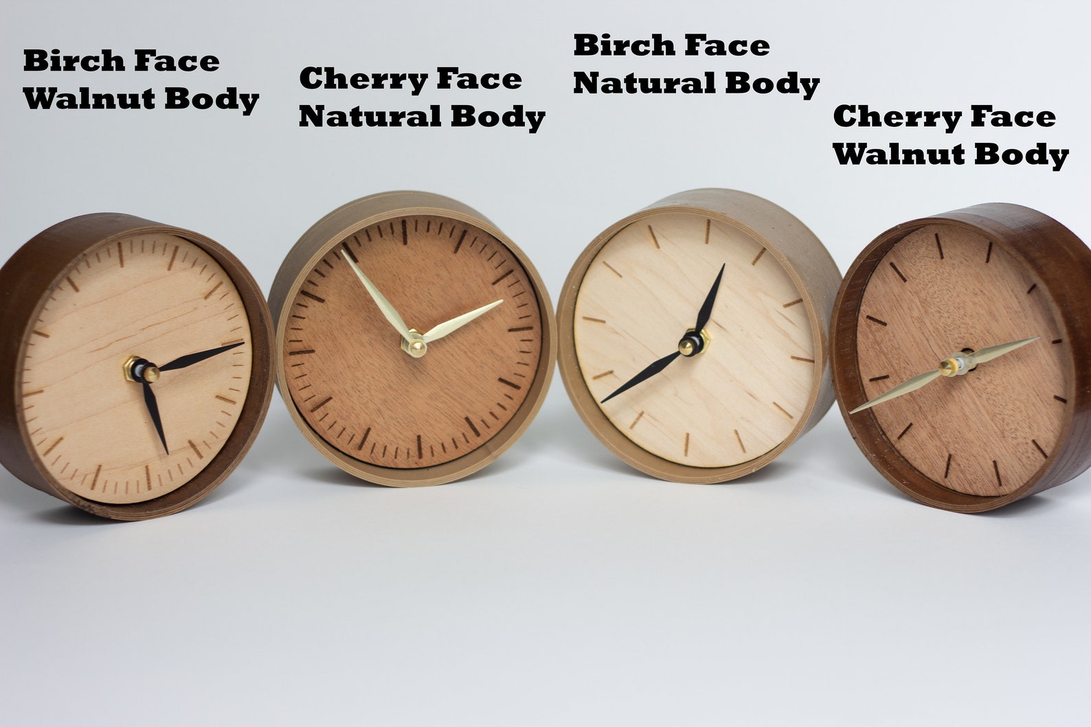 Customizable Small Wooden Clocks Wall Wooden Clock Mini - Etsy