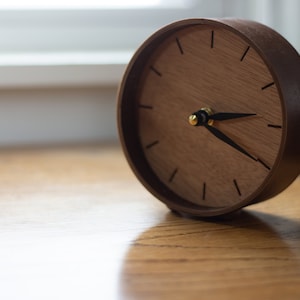 Customizable Small Wooden Clock | Table Wooden Clock | Mini Wooden ...