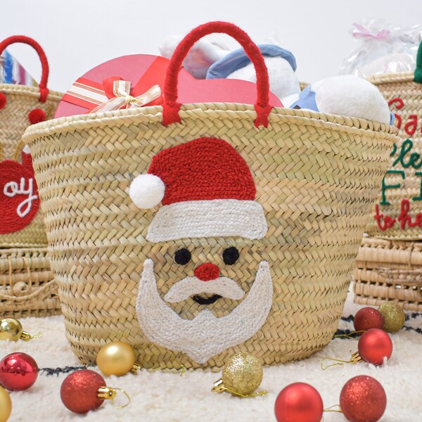 Santa Basket - Etsy