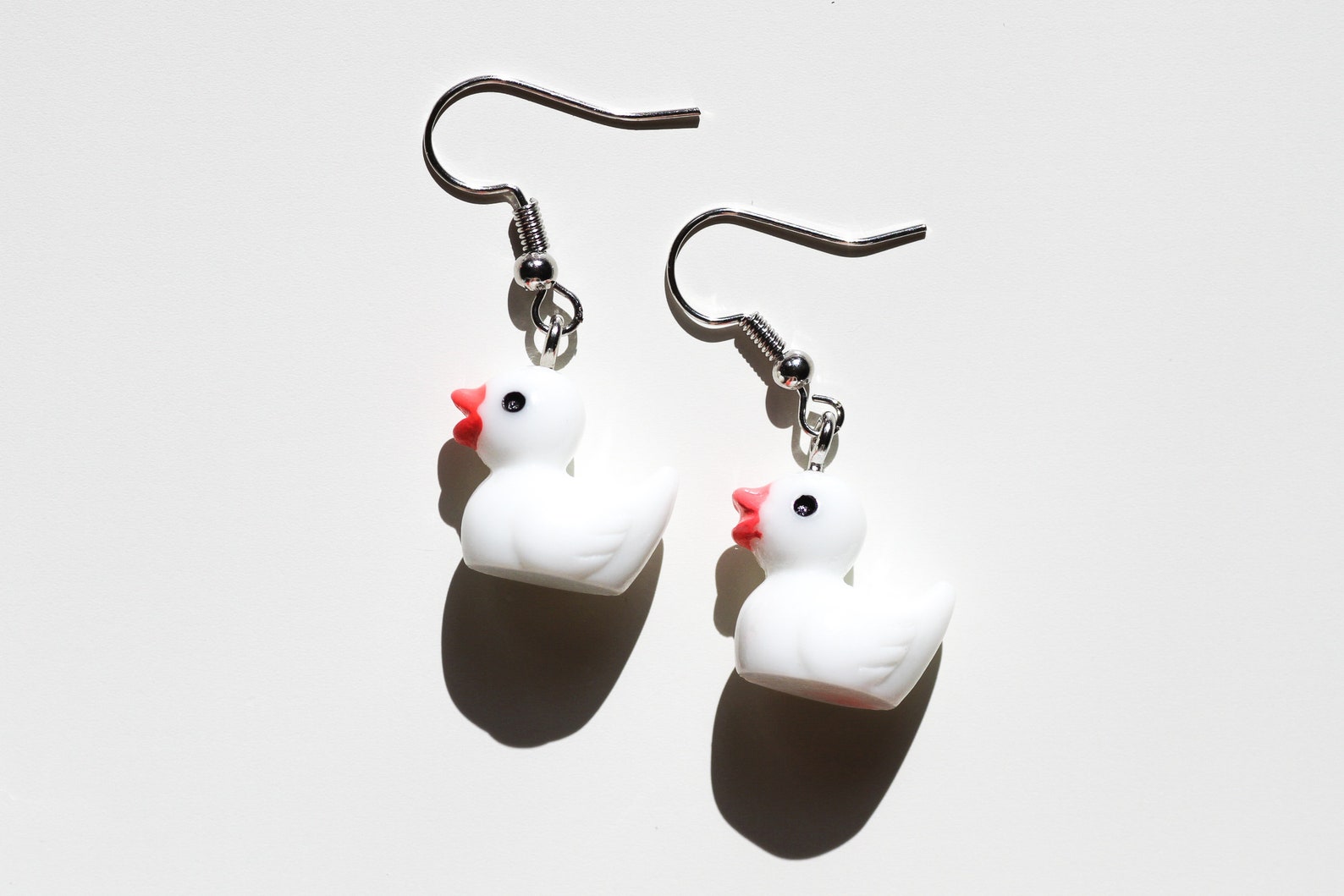 Colored Duck Earrings, Hypoallergenic Earrings, Funny Earrings, Cute ...