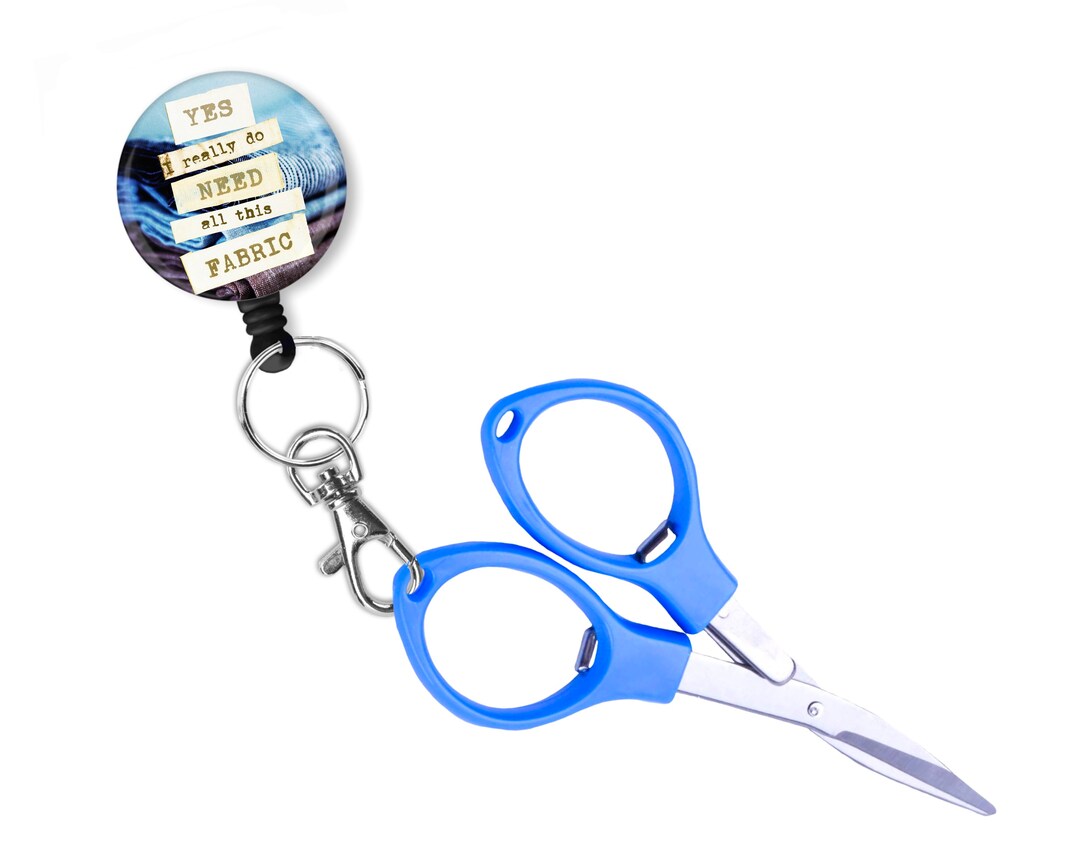 Scissors Holder Retractable Reel With Folding Scissors, Folding ...
