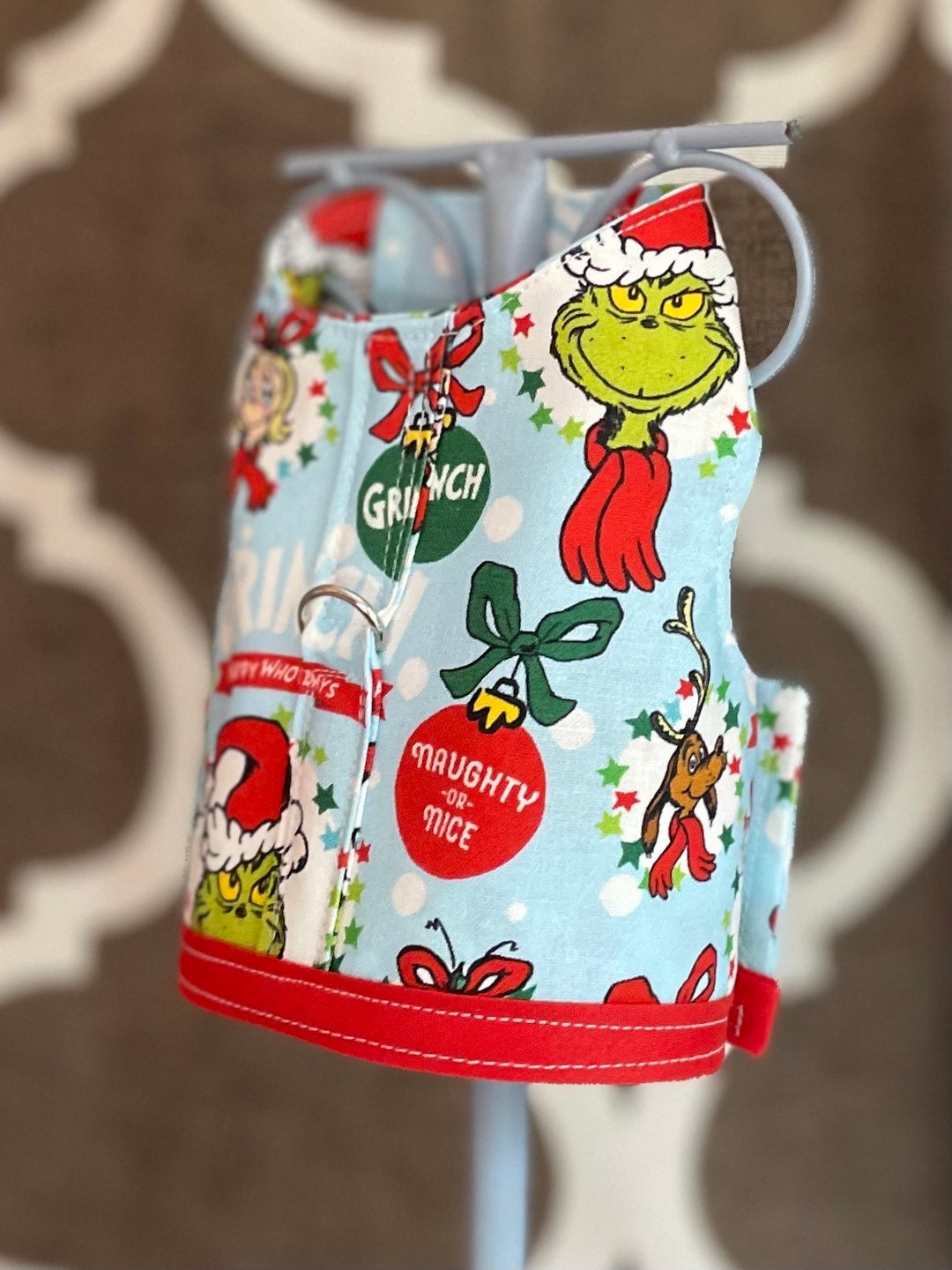 Grinch and Friends Christmas Grinchmas, XXS Xsmall Small Dog Harness ...