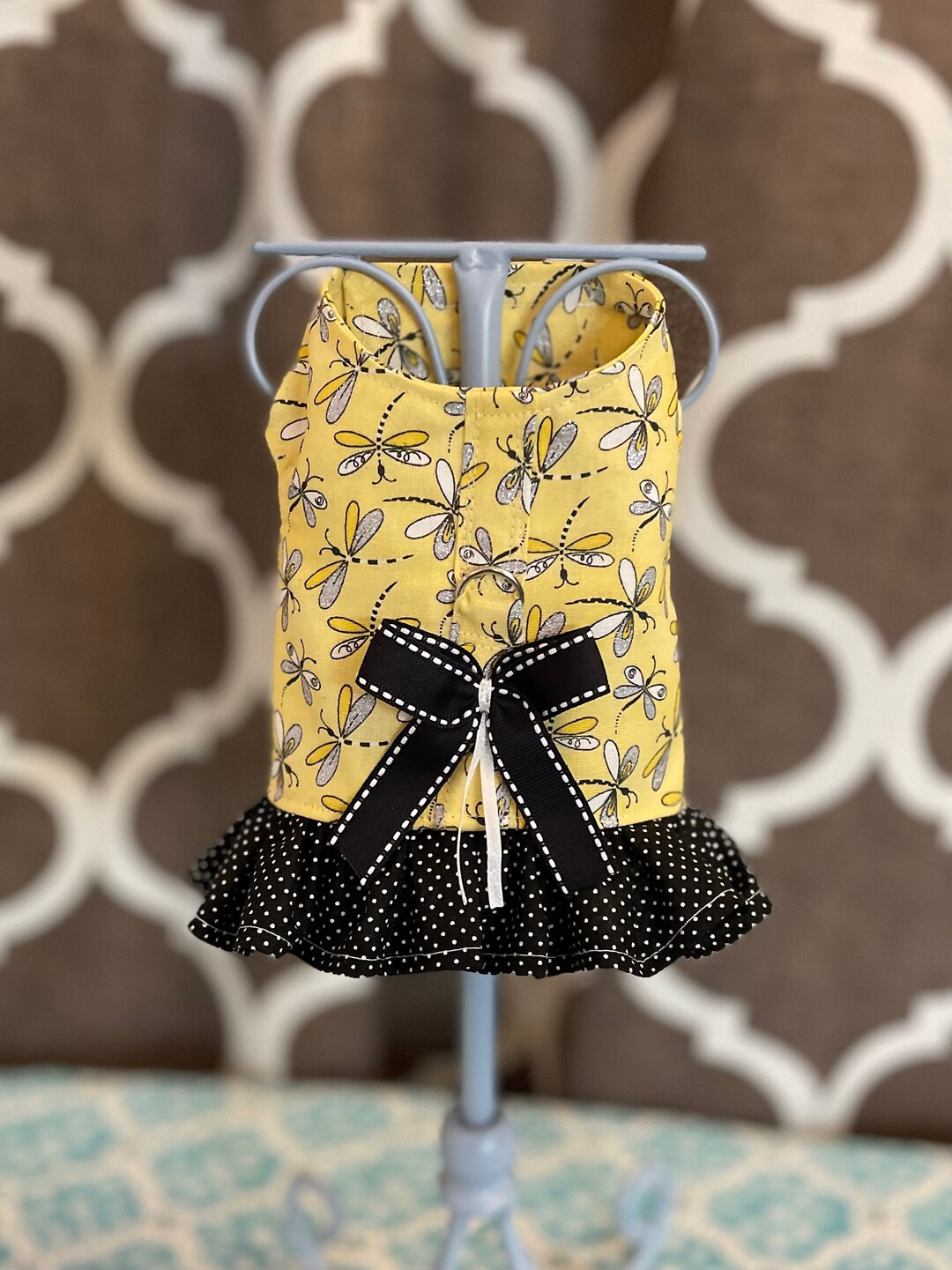 Dragonfly Gliter Sparkle Little Pet Harness With Ruffle , XXS Xsmall ...