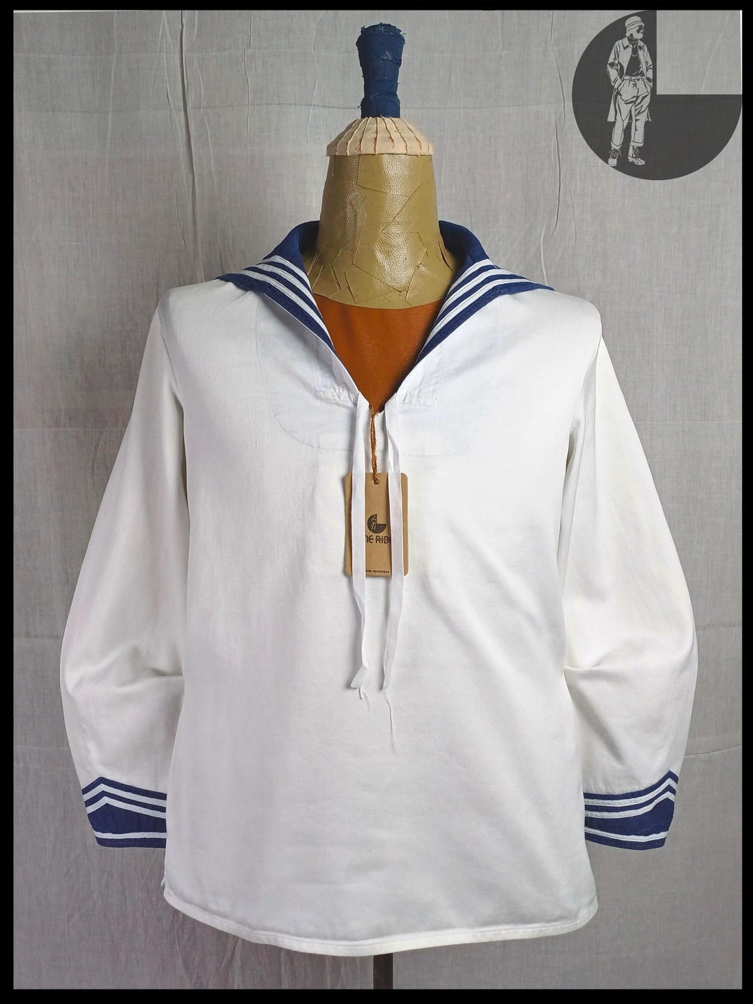 Vintage ‘60s-‘70s DDR East German NVA Navy Volksmarine Pullover Smock ...