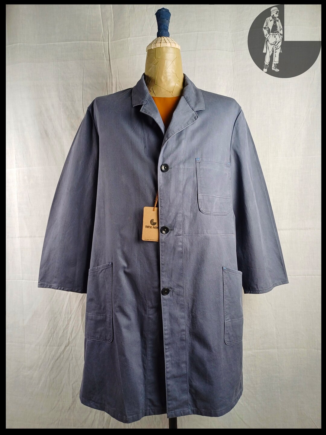 Vintage 70s German Workwear BP Duster Lab Trench Coat Jacket - Etsy