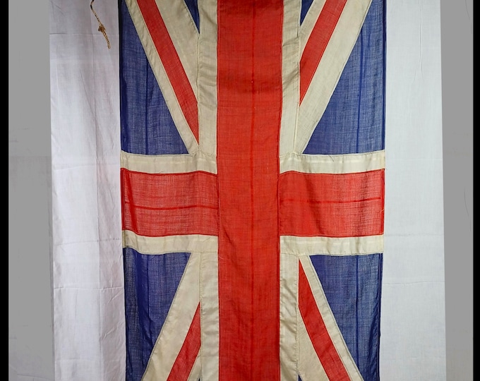 Vintage British Union Jack Wool Flag - Etsy