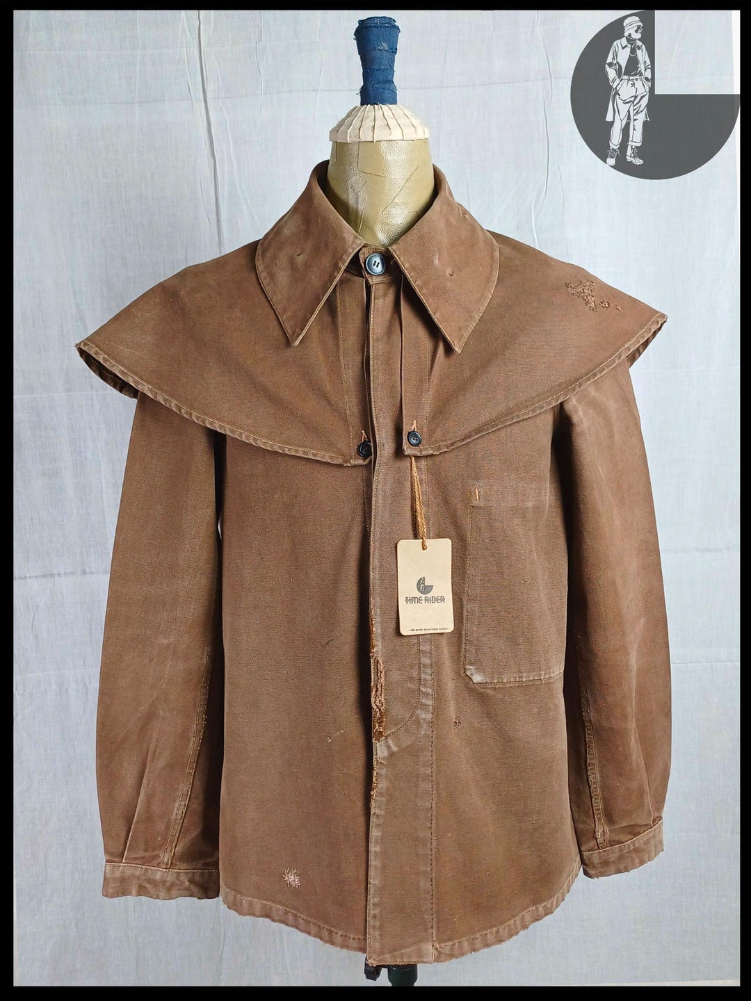 Vintage Vintage 50s French Workwear SNCF Railway Brown Duck Canvas ...