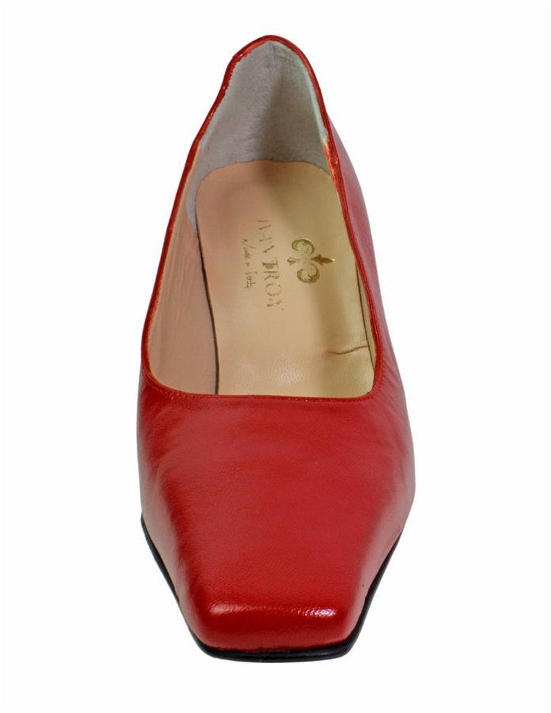 Lala Red Women Italian Leather Pumps, Women Luxury Pumps, Handcrafted ...