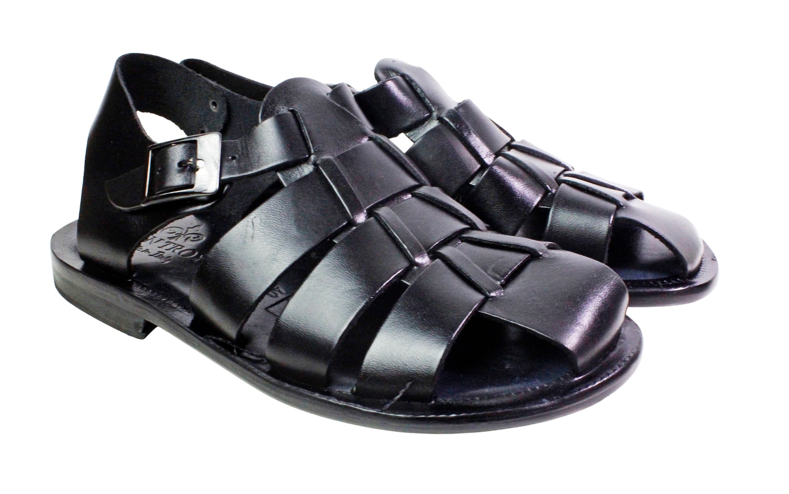 Italian Handmade Men's Leather Sandals/ Ivan Troy Mateo Brown Leather ...