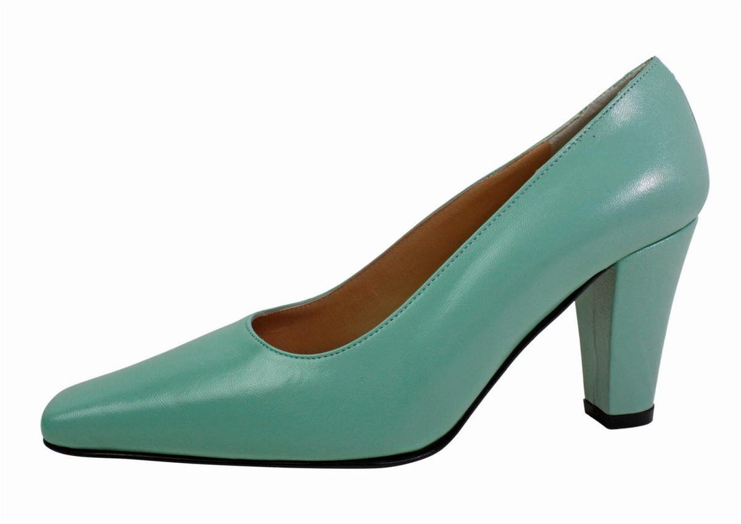 Lala Aqua Women Italian Leather Pumps, Women Luxury Pumps, Handcrafted ...