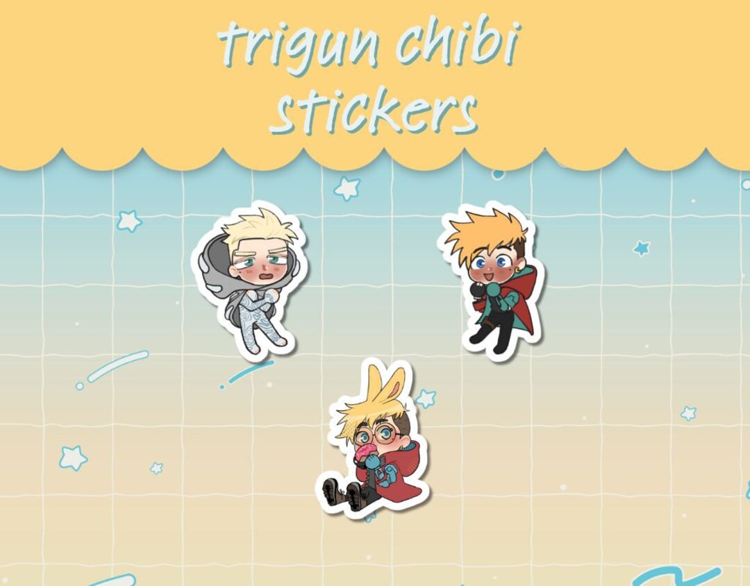 Trigun Stampede Chibi 2 Vinyl Stickers - Etsy
