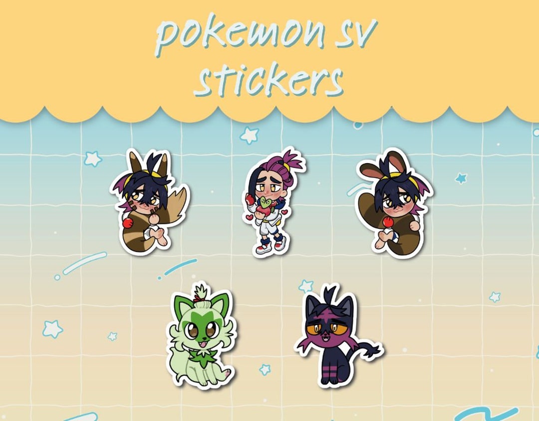 Pokemon SV Kieran 2" Vinyl Stickers - Etsy