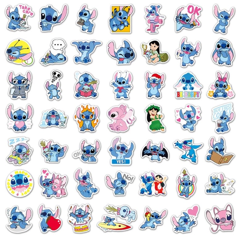 Lilo & Stitch Sticker Pack Lilo and Stitch Stickers Disney Stickers ...