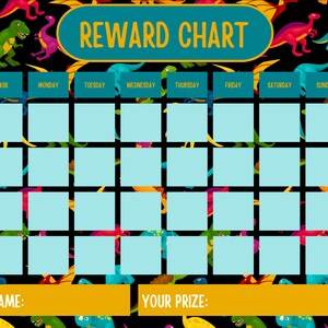 Kids Task Reward Chart, Chore Reward Chart, Task Tracking for Kids ...