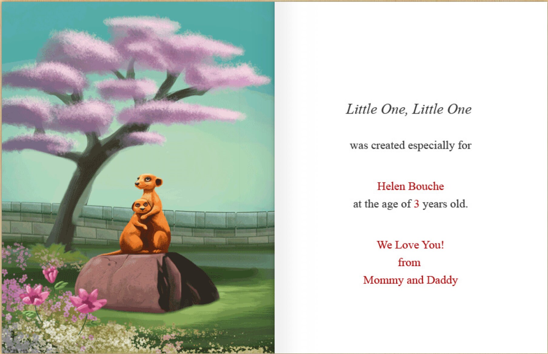 Personalized Children Books - Little One Personalized Childrens Gift ...