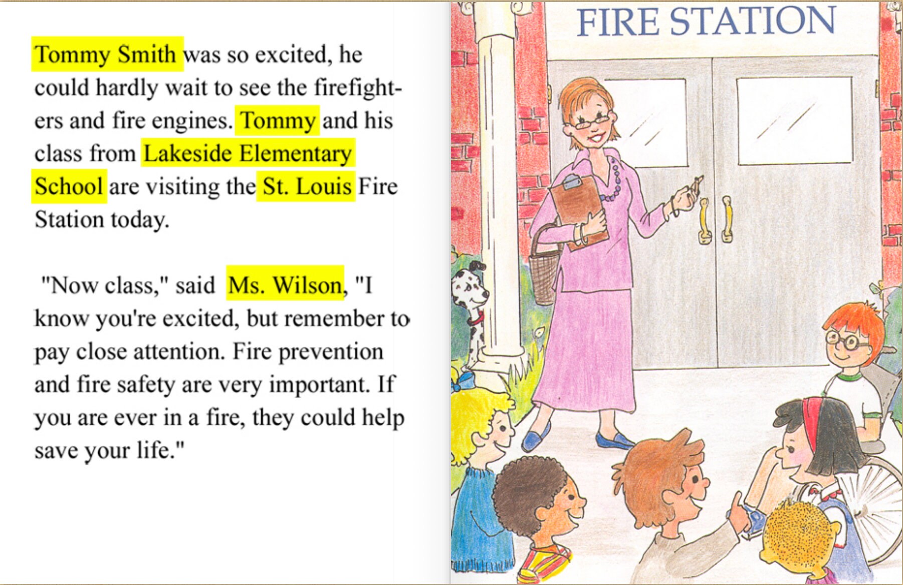 Personalized Children Books Fire Station Personalized Childrens Gift ...