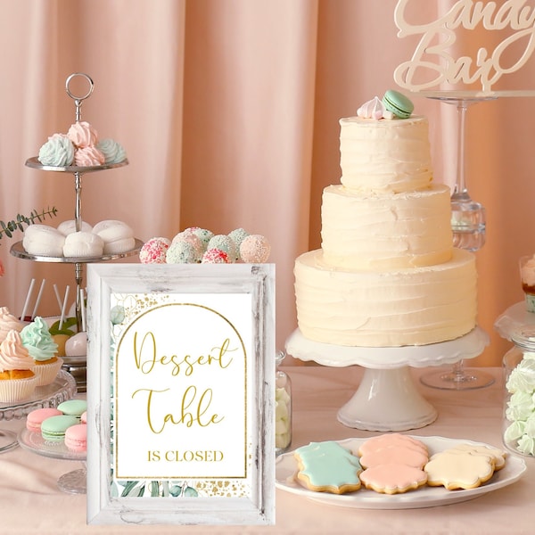 Dessert Table Closed Sign - Etsy
