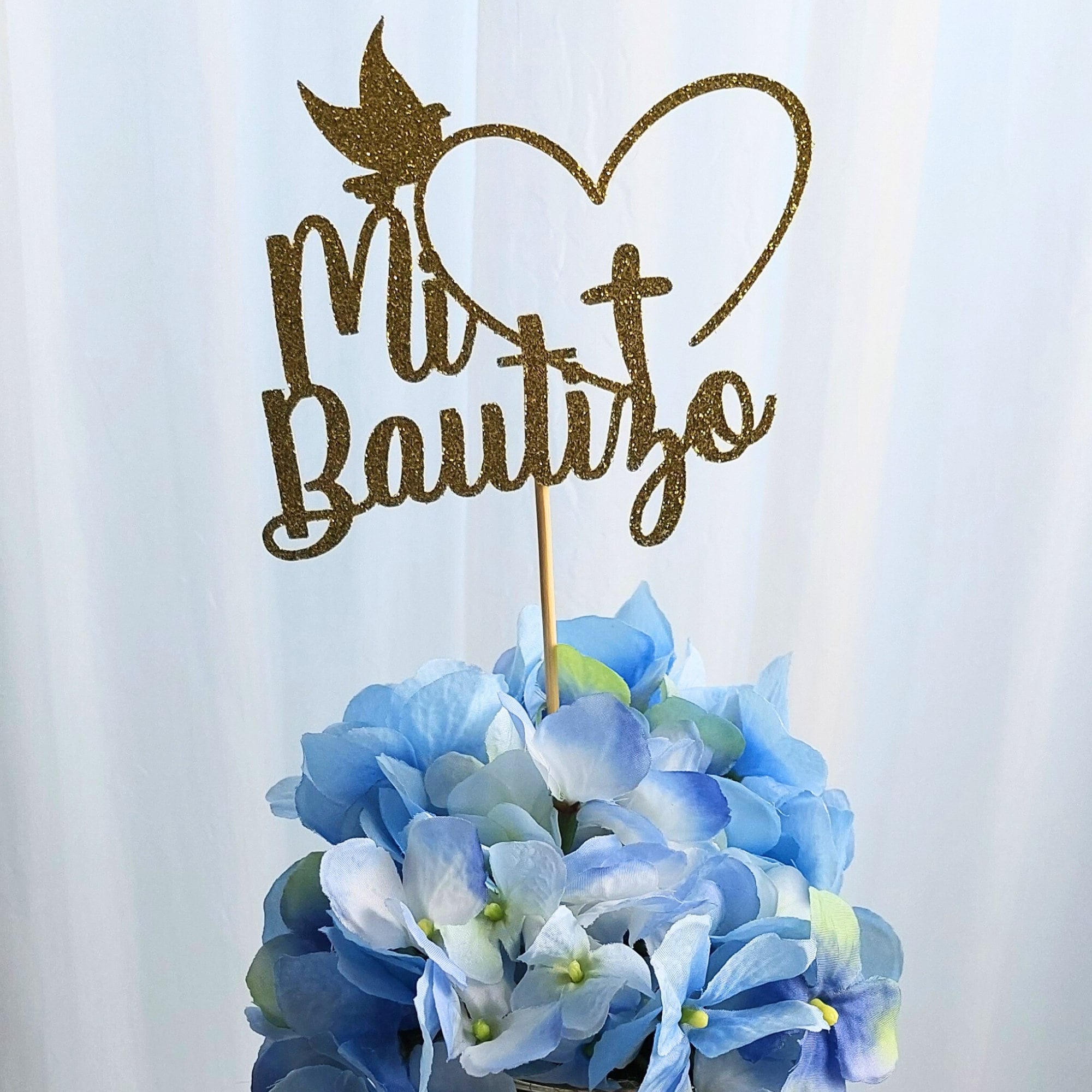 Mi Bautizo Centerpiece Topper-set of 4-6-8 or 12 Spanish - Etsy