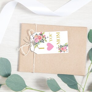 Mother's Day Gift Tags - Happy Mother's Day Floral Favor Tags- Instant ...