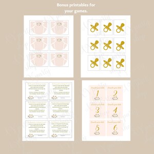 Baby Shower Games Bundle in Spanish. Paquete De Juegos Para Baby Shower ...