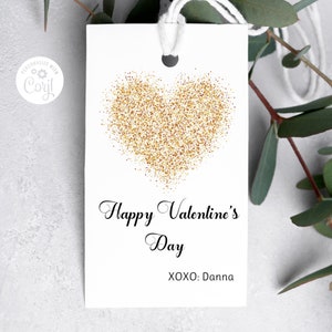 Editable Valentine's Day Gift Tags-valentine's Day Party Favor Tag ...