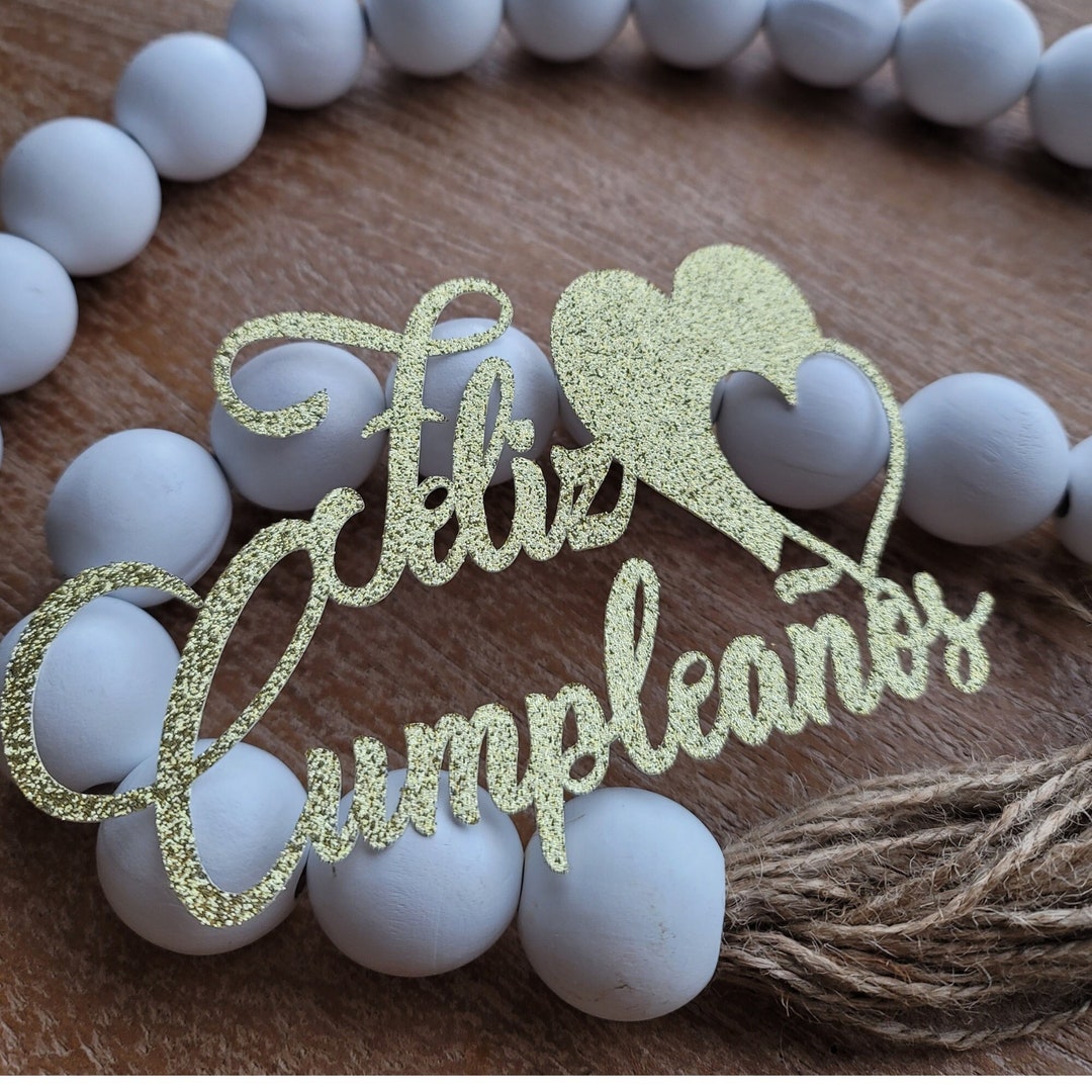 Feliz Cumpleaños Toppers; 1- 3-6 OR 12 Pcs Glitter Toppers Treat ...