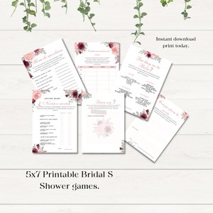Spanish Printable Bridal Shower Games Set, Paquete De Juegos Para ...