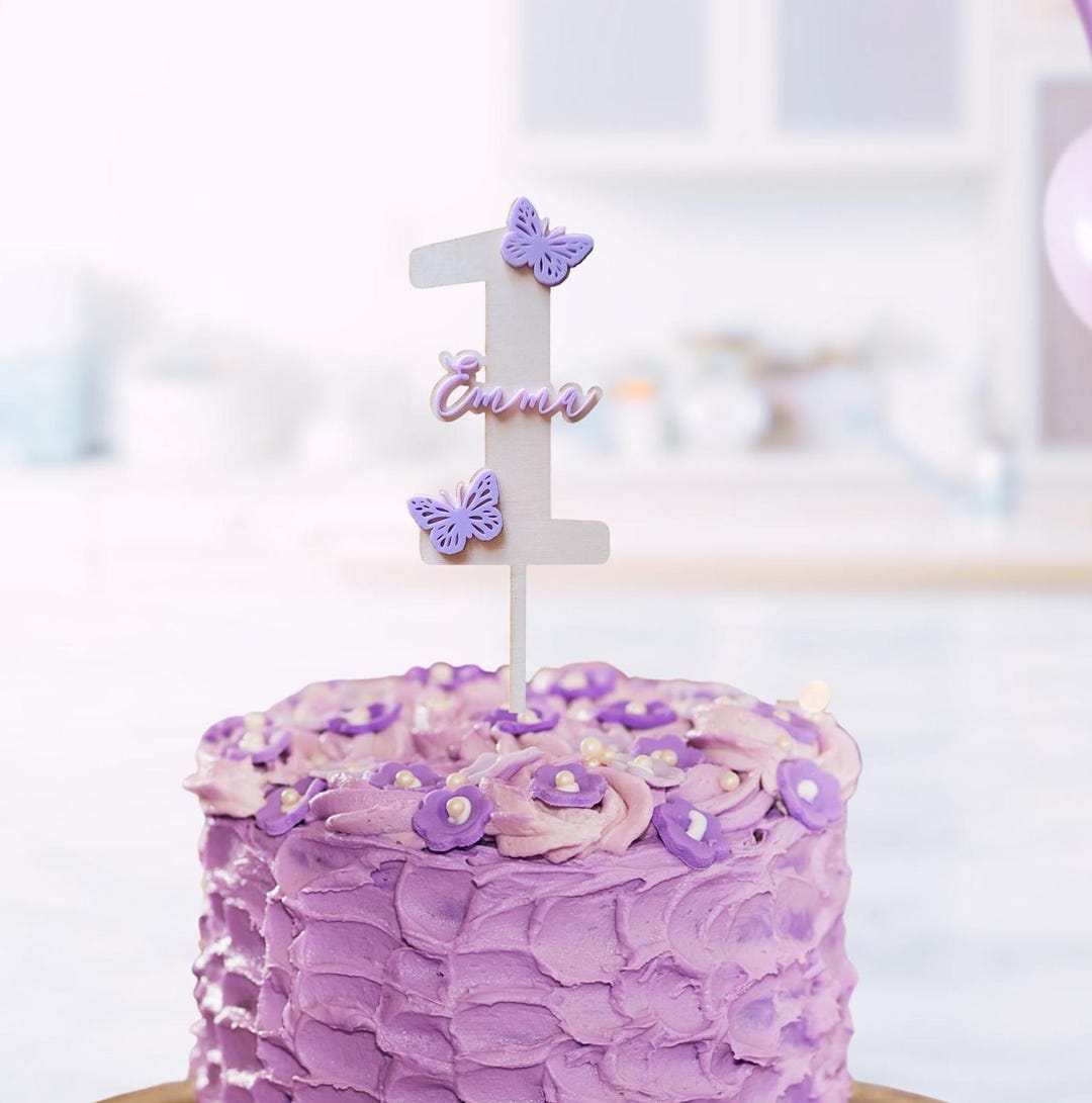 Personalized First Birthday Cake Topper- Smash Cake Birthday Baby Girl ...