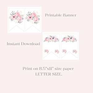 Happy Mother's Day Bunting, Mother's Day Printable Banner, Rose Gold ...