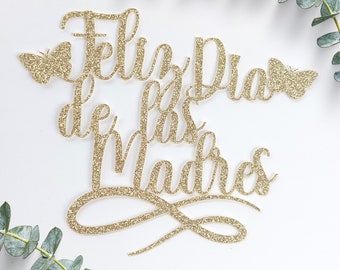 12 Feliz Día De Las Madres Toppers, Mothers Day Toppers, Arrangement ...