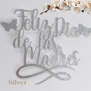 3-6 or 12 Pcs Feliz Dia De Las Madres Topper- Treat Breakable Heart ...