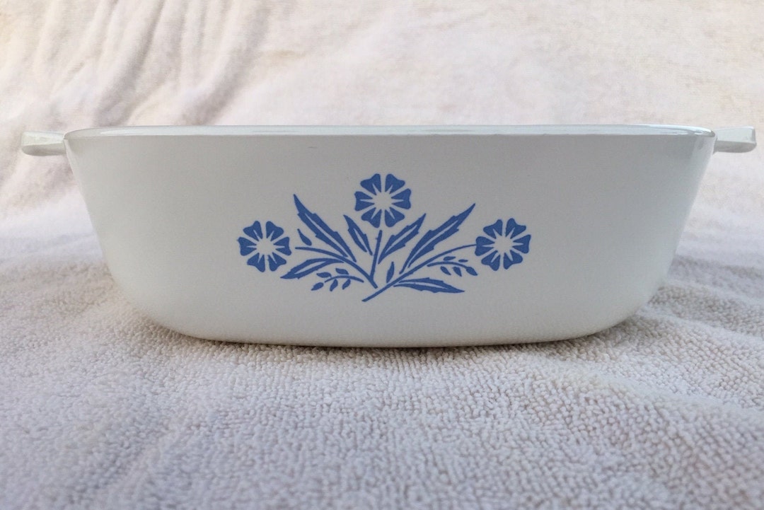 Corning Ware Cornflower Pattern Casserole Dish 1qt - Etsy