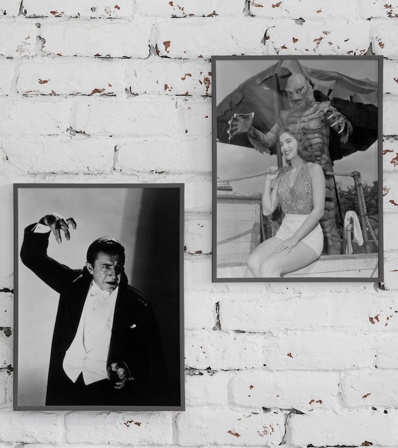 Classic Monsters Horror Poster Set | Digital Download Printables | 8 ...