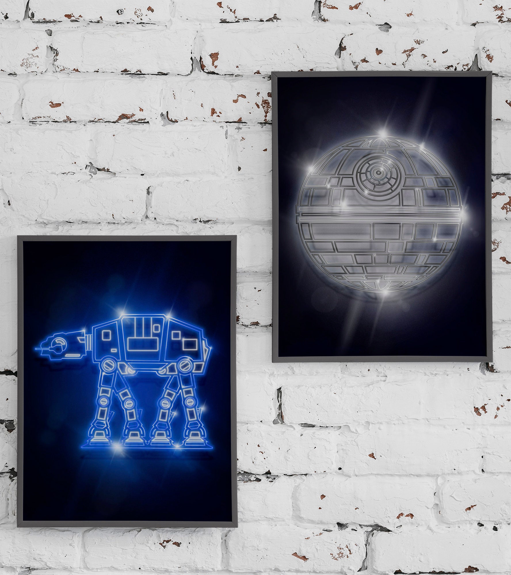 Star Wars Neon Poster Set of 14 Digital Download Printables - Etsy