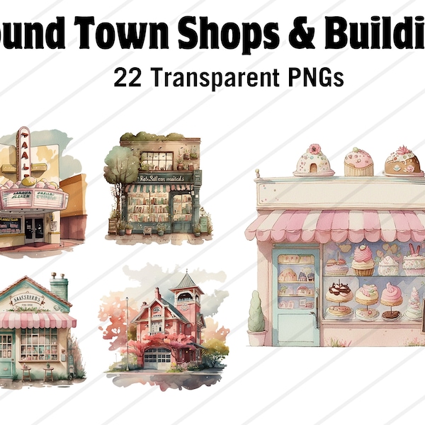 Building Clip Art - Etsy