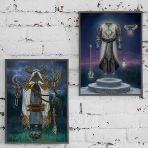 Dungeons and Dragons Character Class Illustration Poster Set | Digital ...