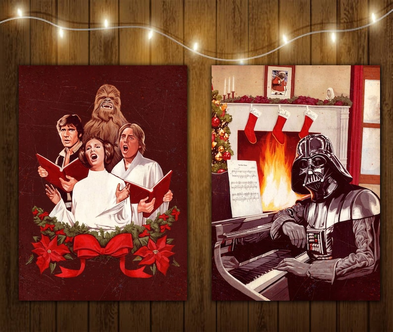 Star Wars Christmas Card Set | Digital Download Printable Greeting ...