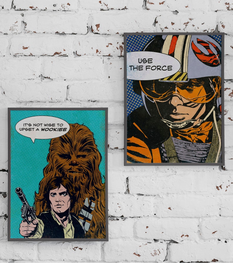 Star Wars Pop Art Quotes Poster Set of 15 Digital Download - Etsy
