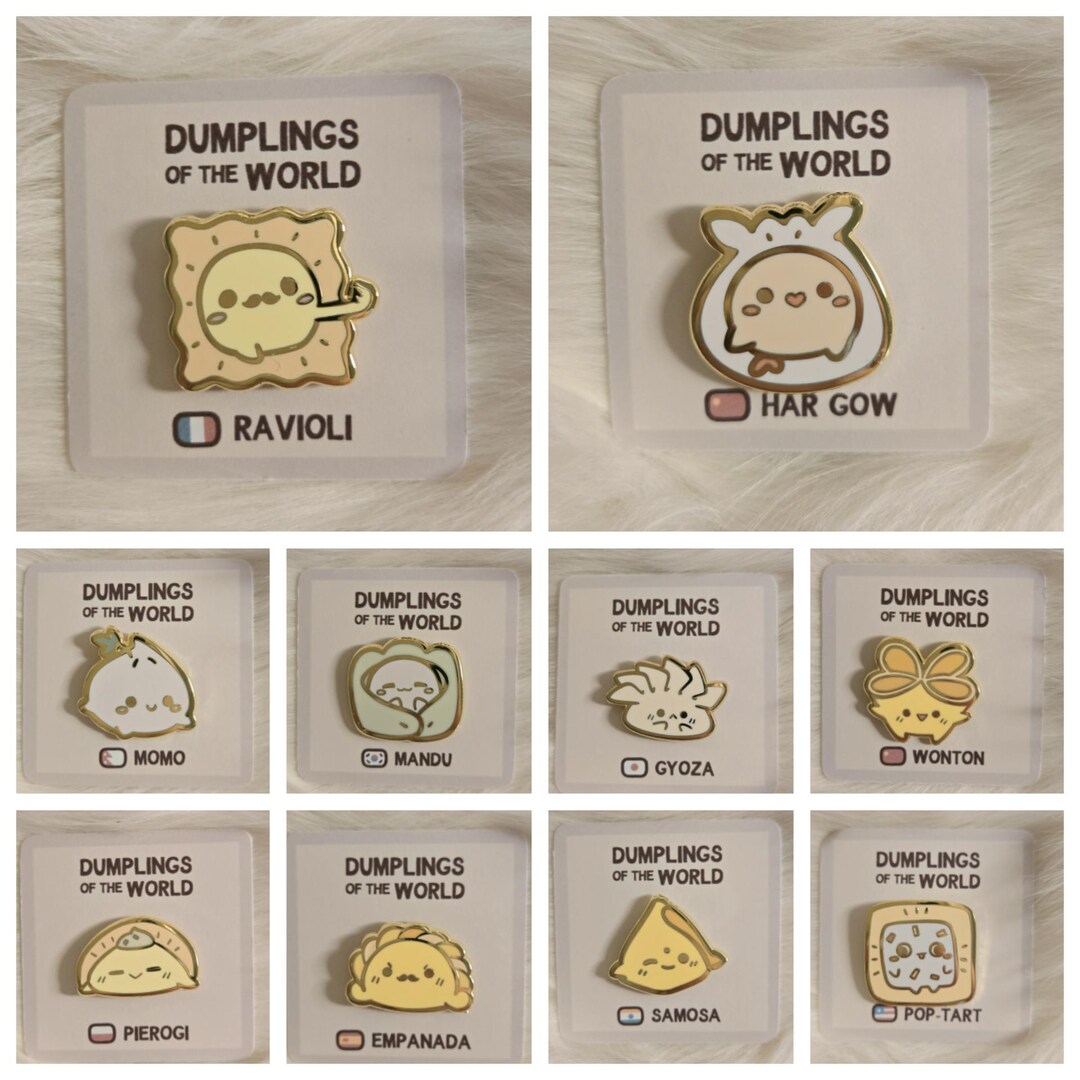 Dumplings of the World | Enamel Pins - Etsy