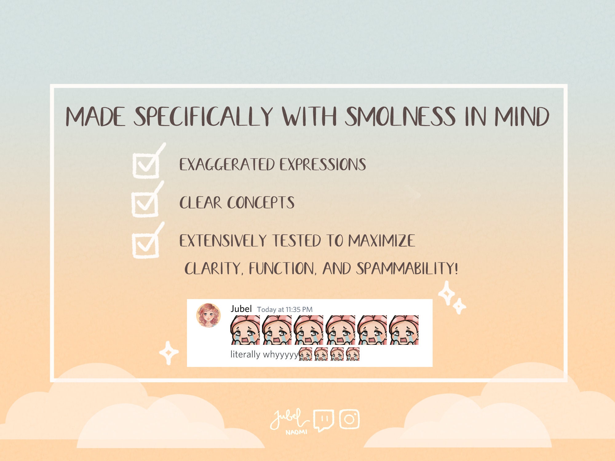 CRY Twitch & Discord Emote Nette Chibi Emotes für Streamer | Etsy