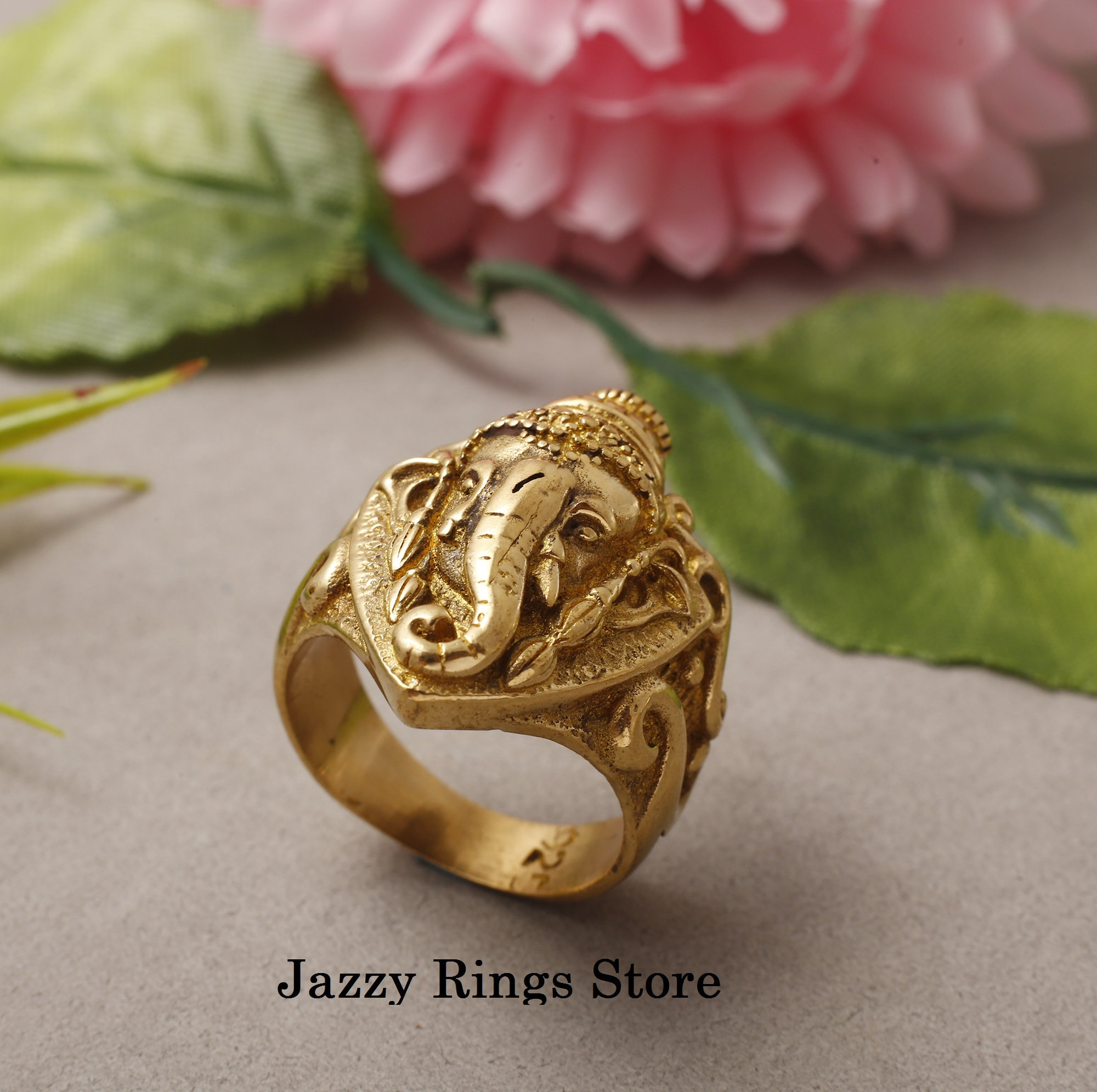 Lord Ganesha Ring Wealth Ring Handmade Unisex Ring - Etsy