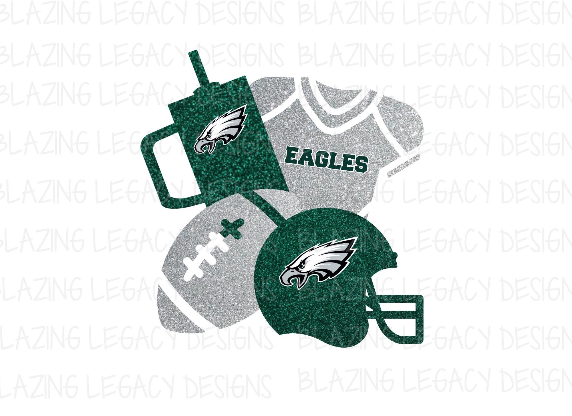Philadelphia Eagles NFL Glitter Design - Etsy